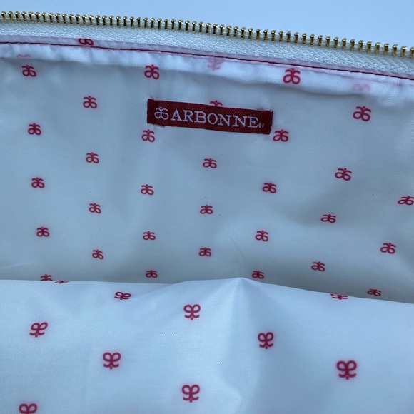 Arbonne | Bags | Arbonne Red Makeup Bag Dopp Kit | Poshmark